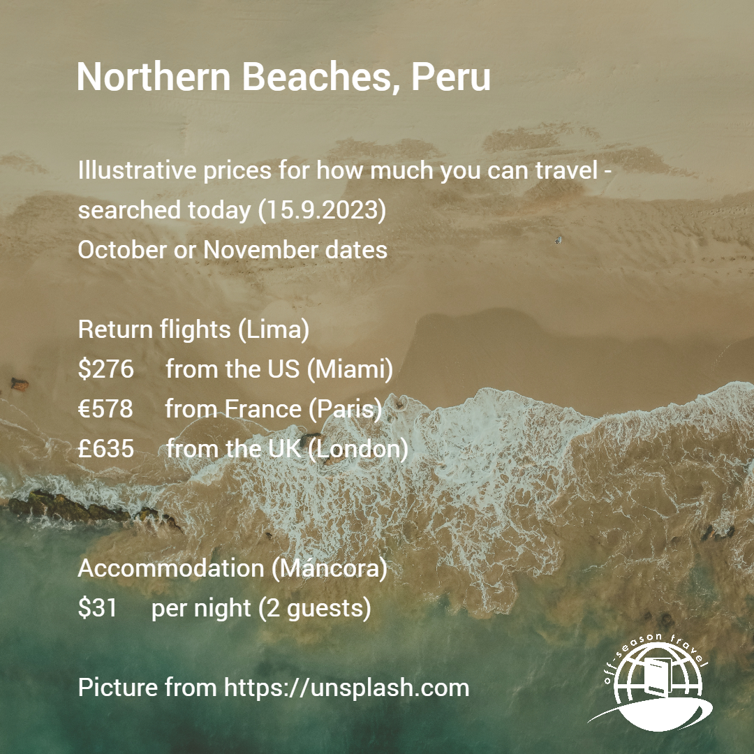 Cheap travel Northern Beaches, Peru - Travel website - Off-season travel